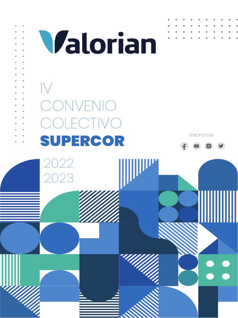 Convenio Colectivo Supercor 2023 | PDF | Tiempo de trabajo | Tratado