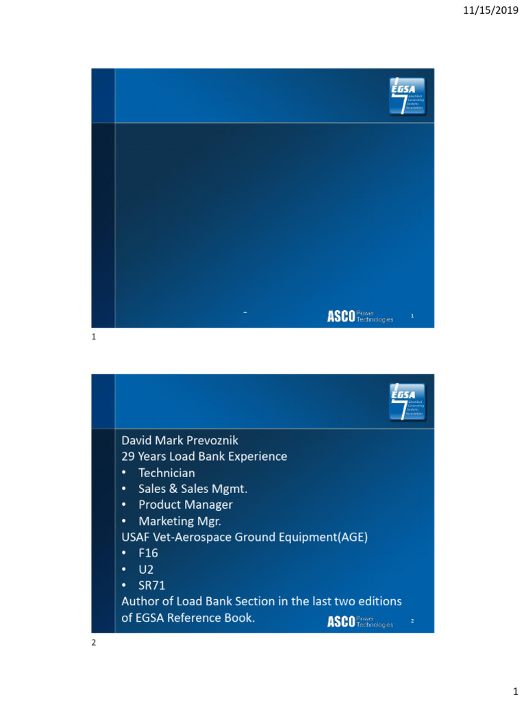 8 - Load Bank Fundamentals | PDF | Electrical Grid | Electrical Engineering