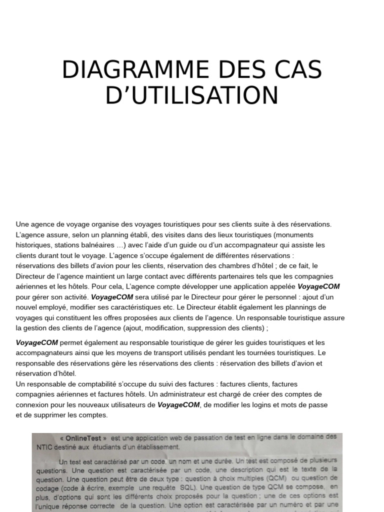 Exercices UML | PDF | Caissier | Banques