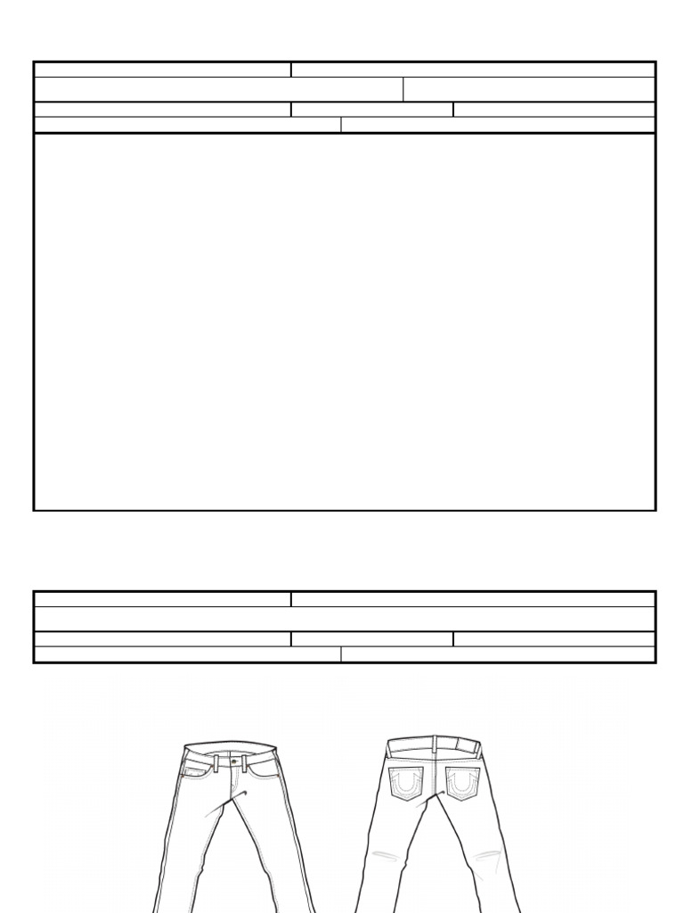 Geno Big T No Flap Denim Pants | PDF | Seam (Sewing) | Textile Arts
