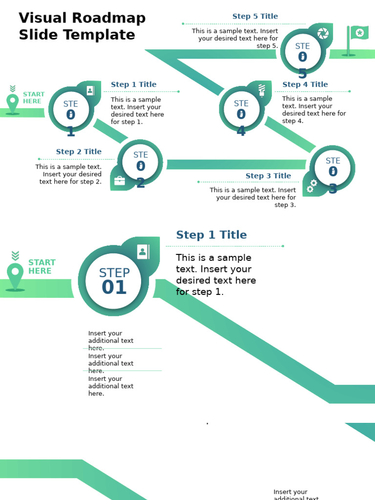 Visual Roadmap Slide Template | PDF