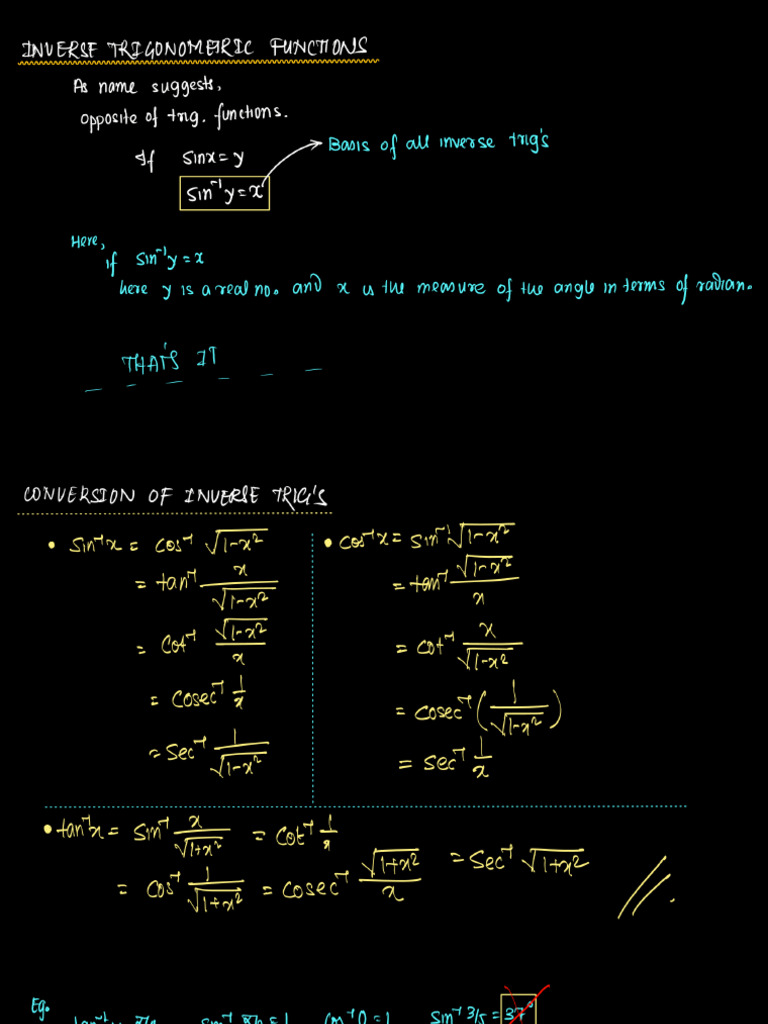 Inverse Trigonometry | PDF