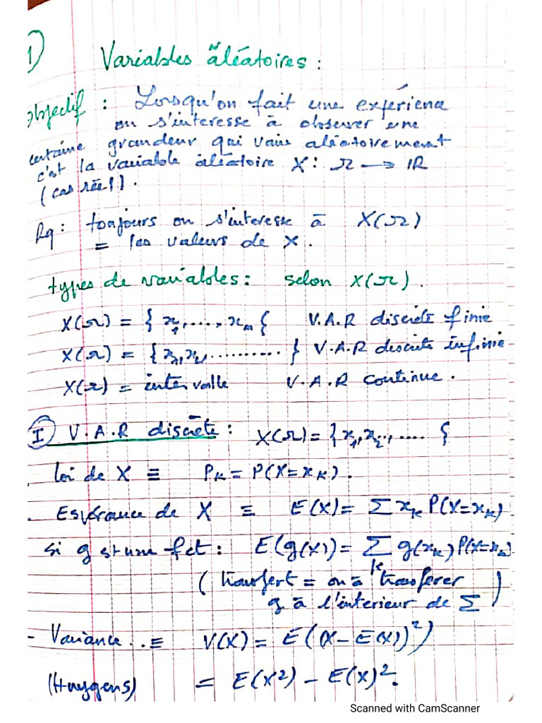 Variable Aléatoire Mouisa | PDF