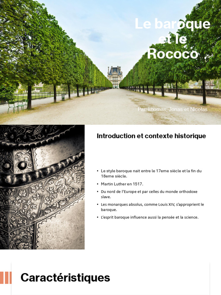 Le Baroque Et Le Rococo | PDF | Baroque