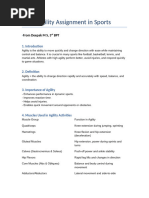 Agility vs. Speed: Key Differences Explained | PDF | Motor Coordination ...
