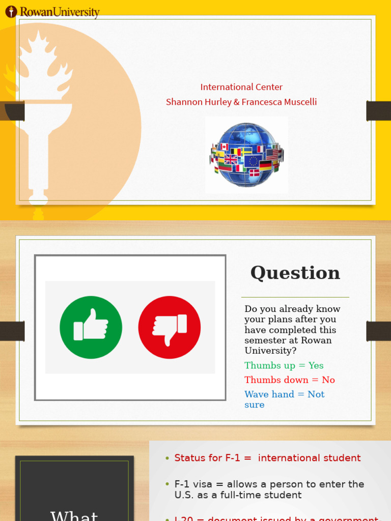 ELP Presentation Your F1 Status and Next Steps | PDF | Cultural ...