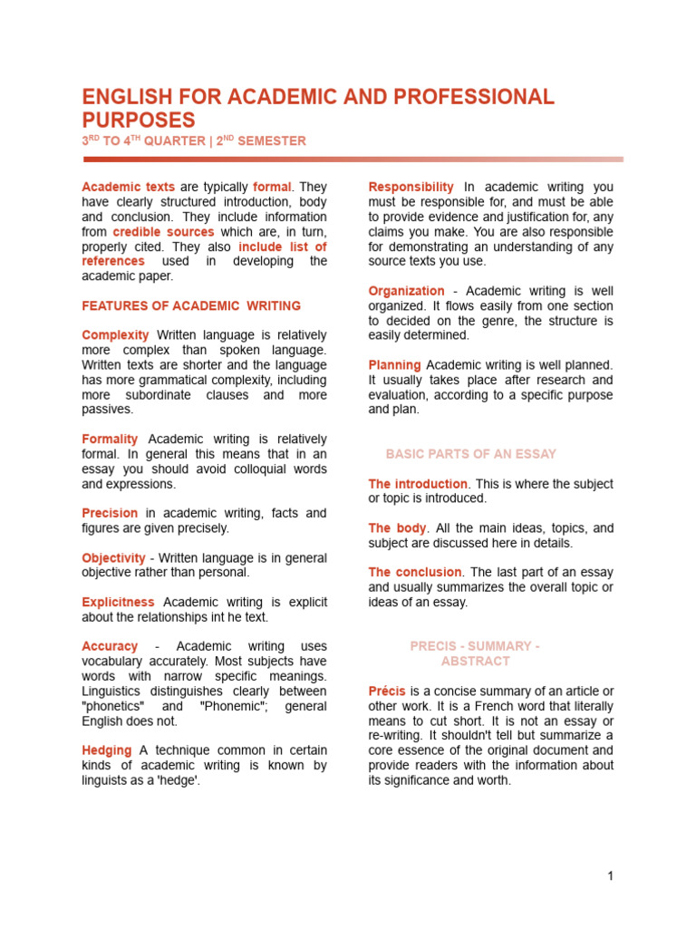 English For Academic and Professional Purposes 2 | PDF | Argument ...