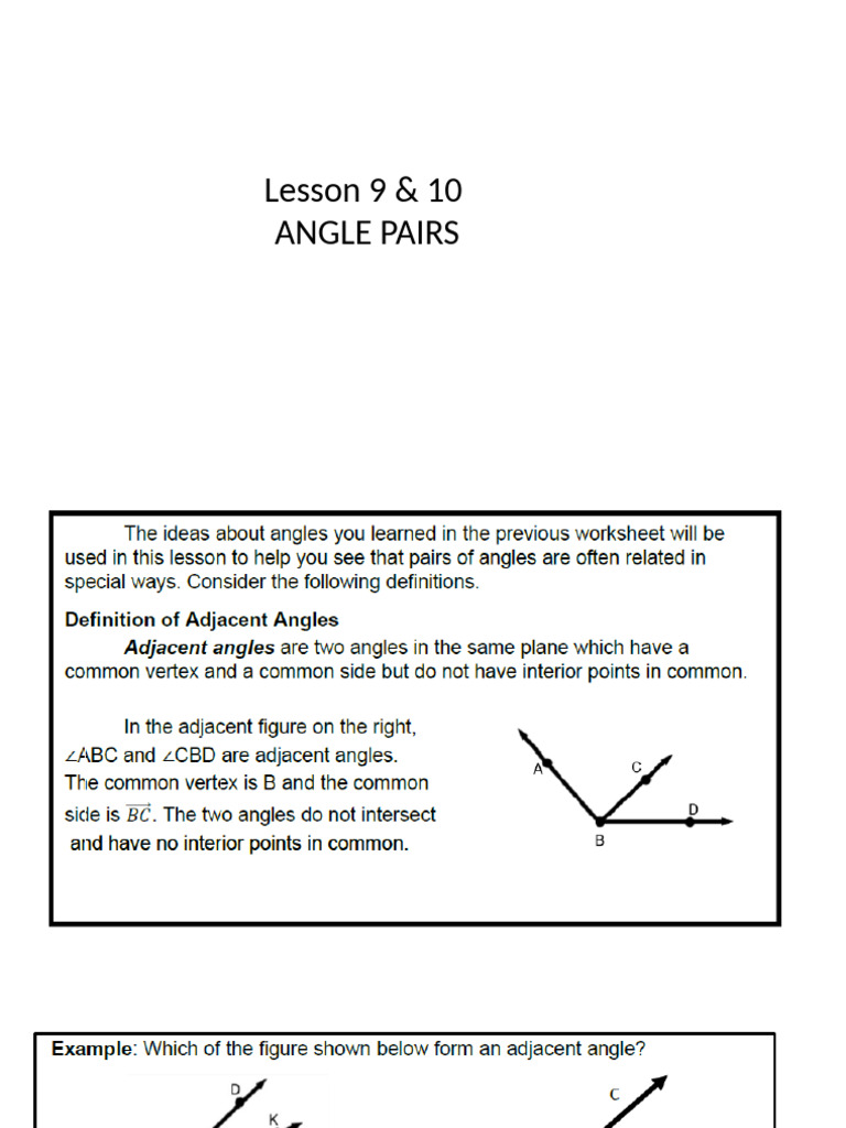 Lesson 9 10 Students | PDF