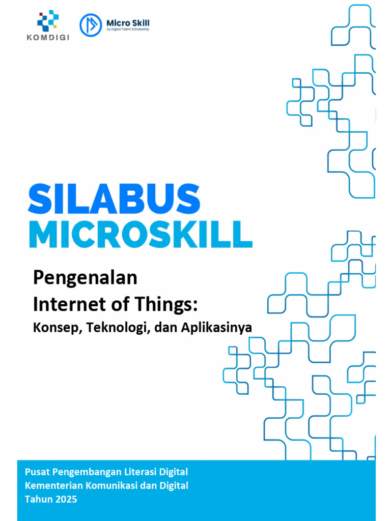 Silabus - Pengenalan Internet of Things - Konsep, Teknologi, Dan Aplikasinya | PDF
