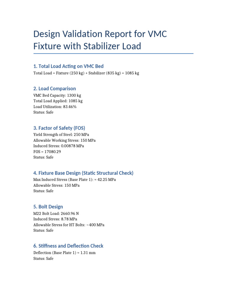 VMC - Fixture - Design - Validation Stabilizer 2025 Final 2 | PDF