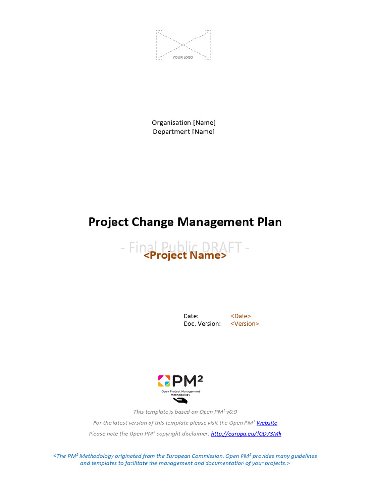 Project Change Management Plan | PDF | Project Management | Risk