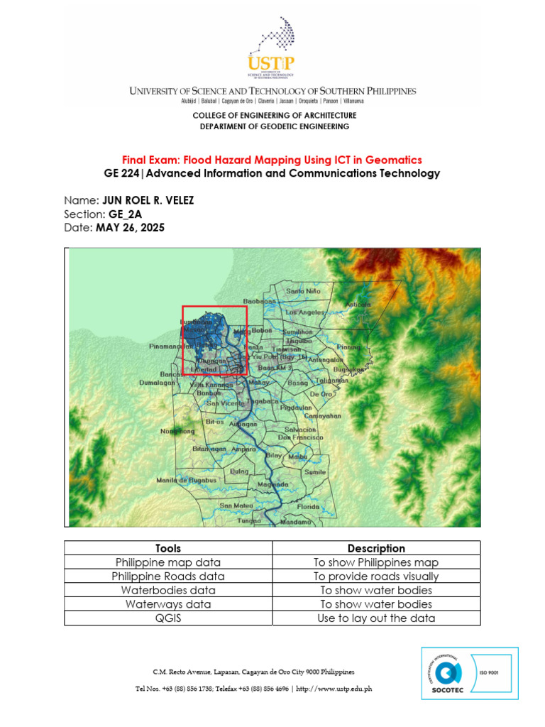 Flood Hazard Mapping Using ICT in Geomatics | PDF