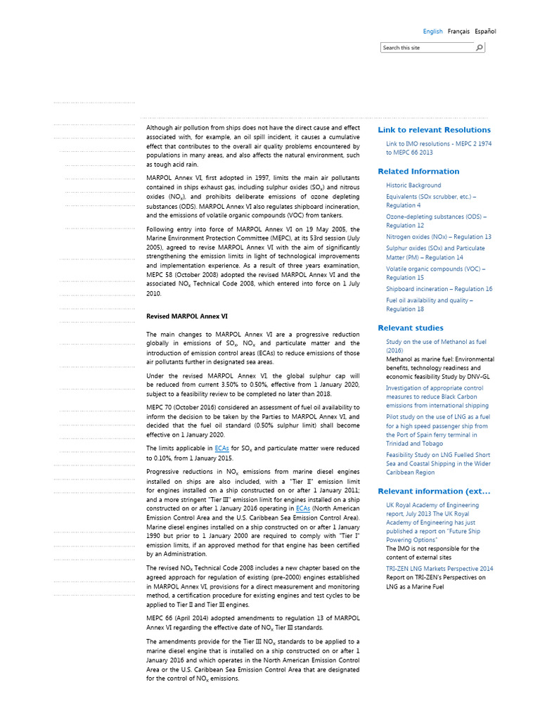 IMO-Air Pollution | PDF | Natural Environment | Pollution