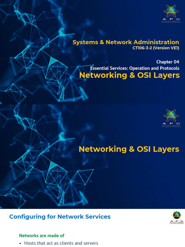 04 Network and OSI | PDF | Computer Network | Osi Model