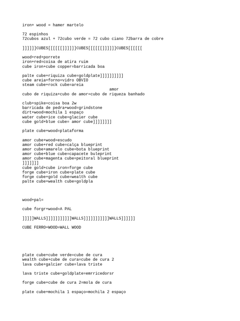 Cube Combination Items | PDF
