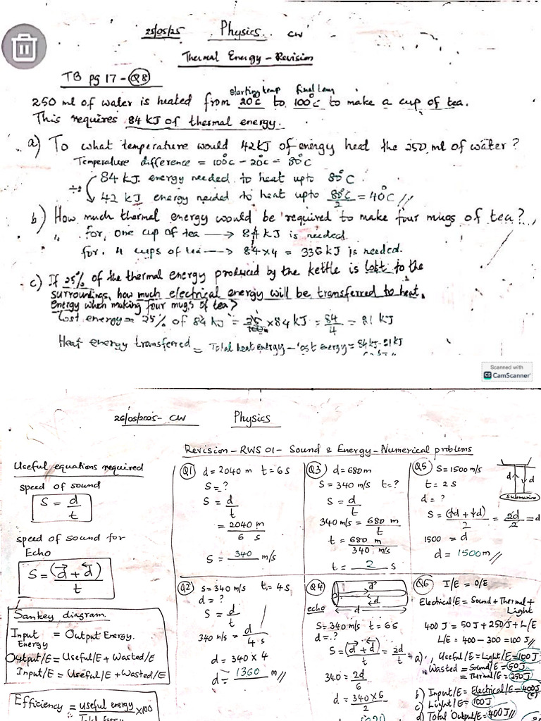 Physics GR 6 - Revision | PDF