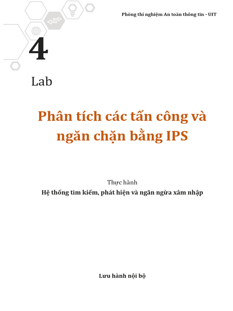 Lab 4-Phan Tich Cac Tan Cong Va Ngan Chan Bang Snort | PDF