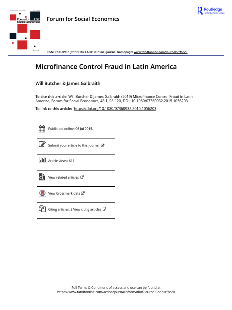 Microfinance Control Fraud in Latin America | PDF | Microfinance | Loans