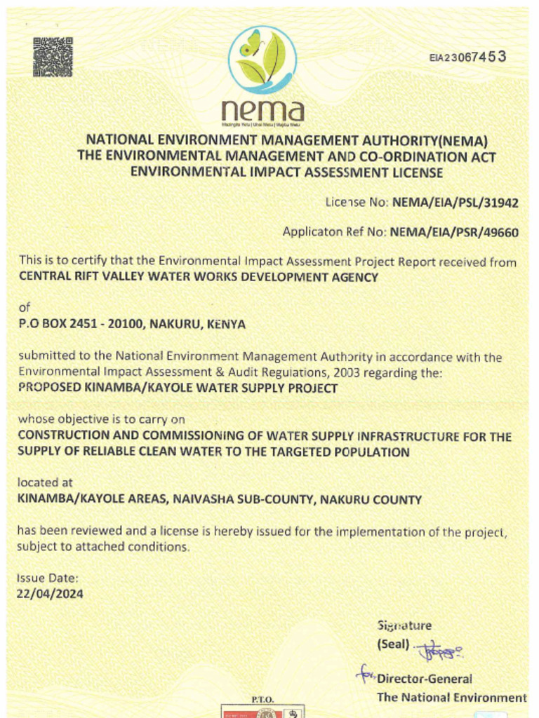 NEMA Licence | PDF