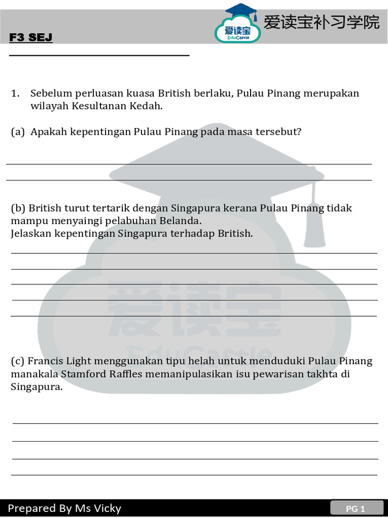 F3 Sej SMK Tropicana Exam Paper | PDF