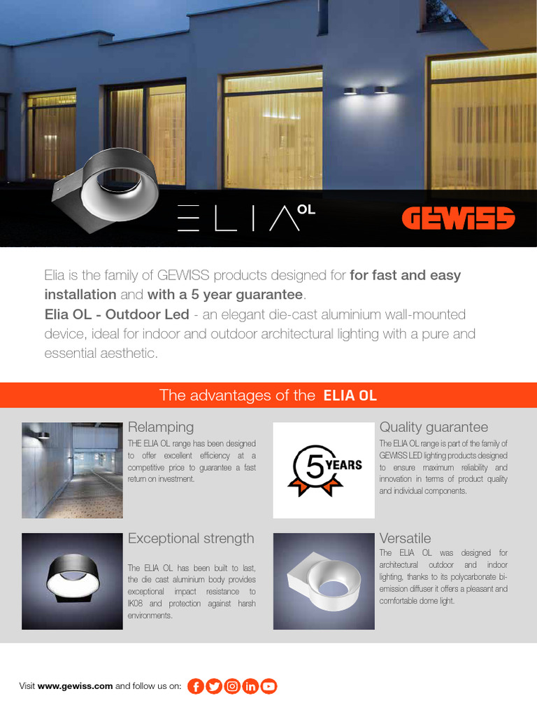 Elia OL - Outdoor Led | PDF | Building Engineering