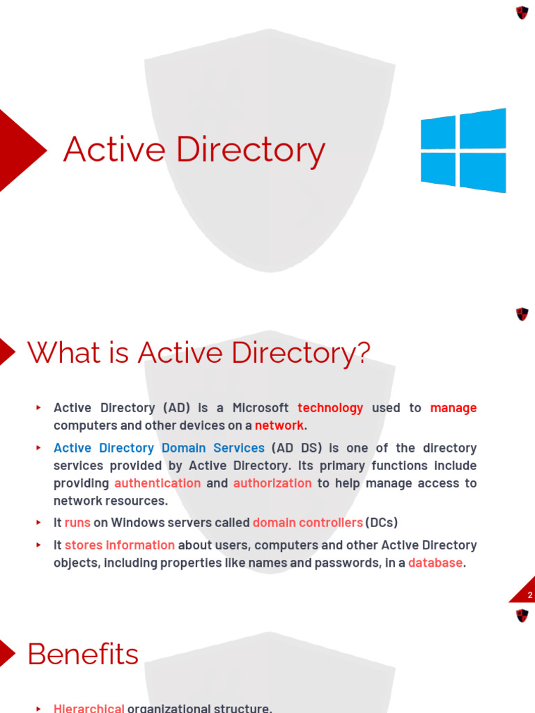 Active Directory Basics New | PDF | Active Directory | Group Policy