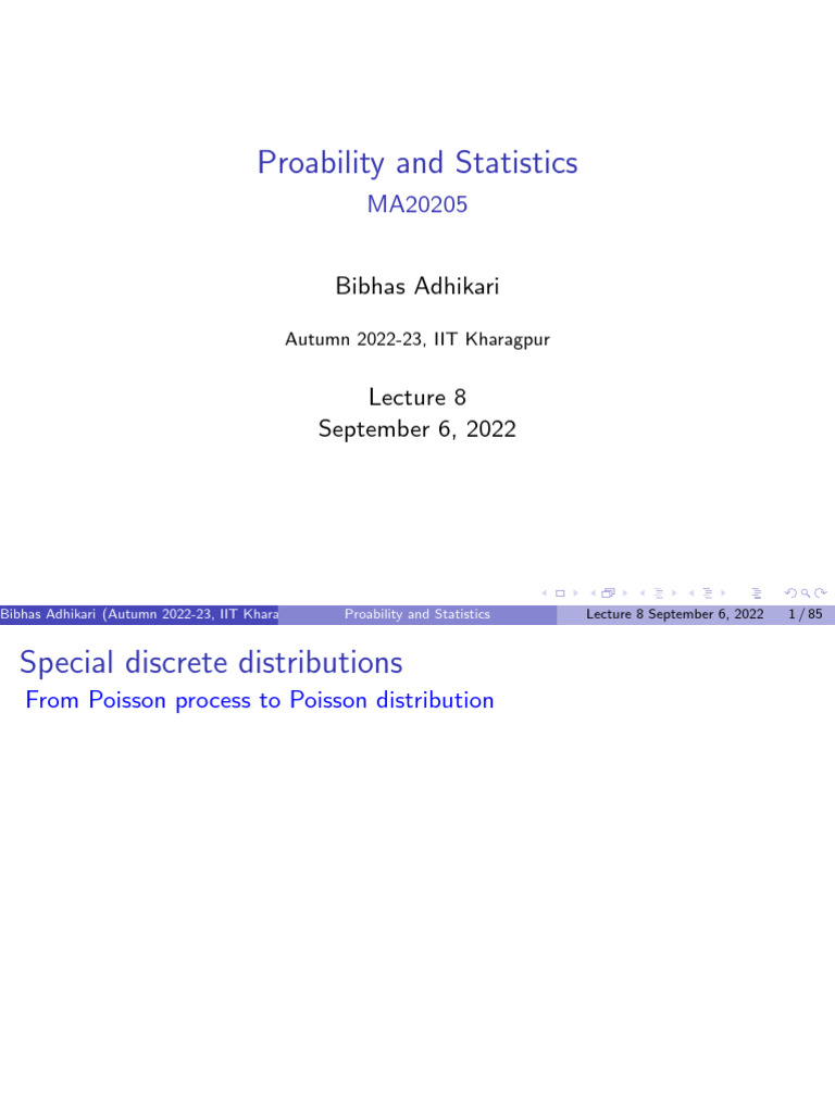 Poisson Process and Distribution Explained | PDF | Teaching Mathematics ...