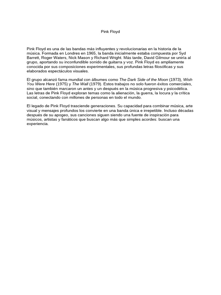 Pink Floyd | PDF