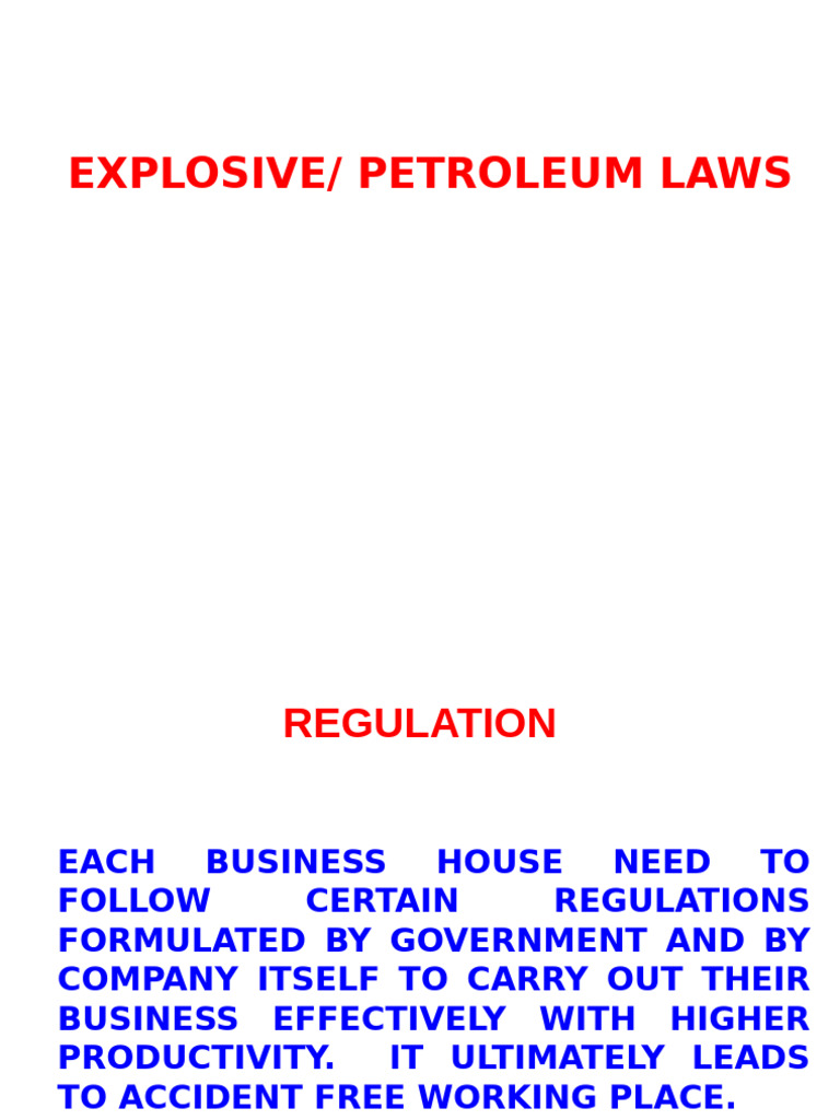 Explosive Petroleum Laws | PDF | Water | Gases