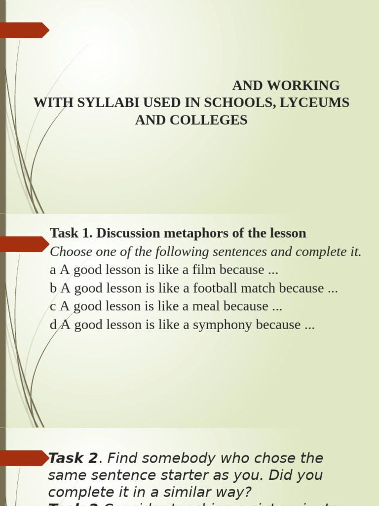 Understanding and Working With Syllabi | PDF | Teachers | Linguistics
