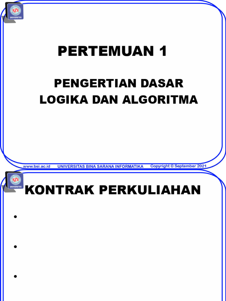 Logika & Algoritma-P01 - Merged | PDF