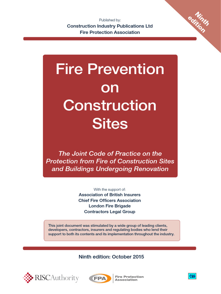 Fire Prevention On Construction Sites - Joint Code of Practice 9th ...