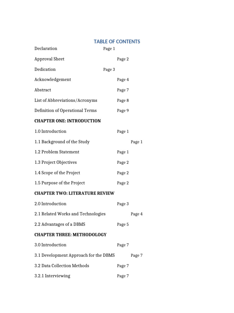Refined Table of Contents | PDF | Databases | Information Science