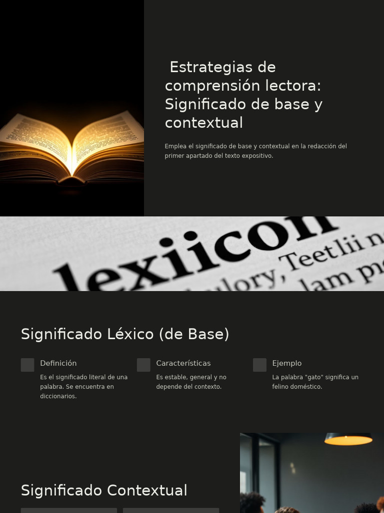 Significado Base y Contextual en Lectura | PDF