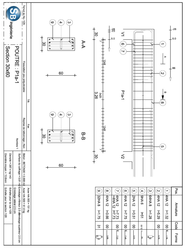 Carnet Des Poutres Bloc A Um6p Ecole D'ingenieure Exe Ba 03032025 PH RDC | PDF