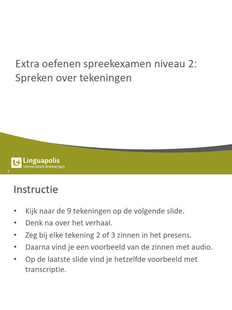 Extra Oefenen - Tekeningen Met Audio | PDF
