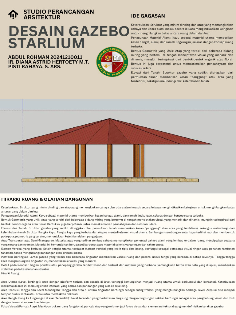Desain Gazebo Modern dengan Starlium | PDF