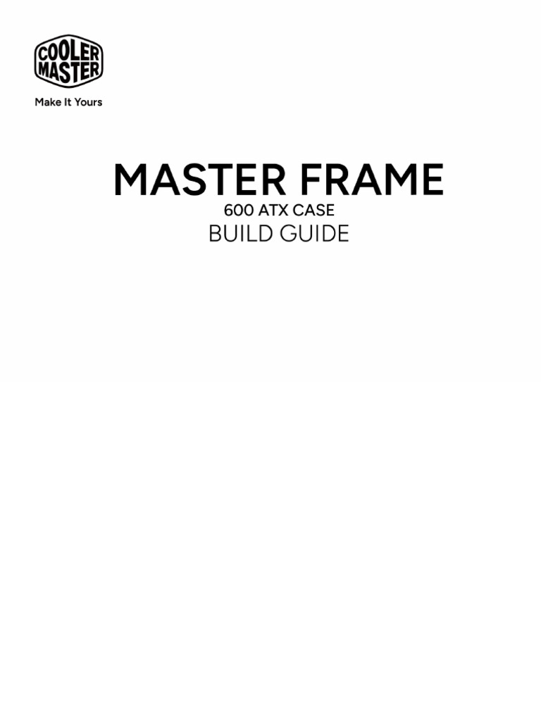 Manual MasterFrame 600 | PDF