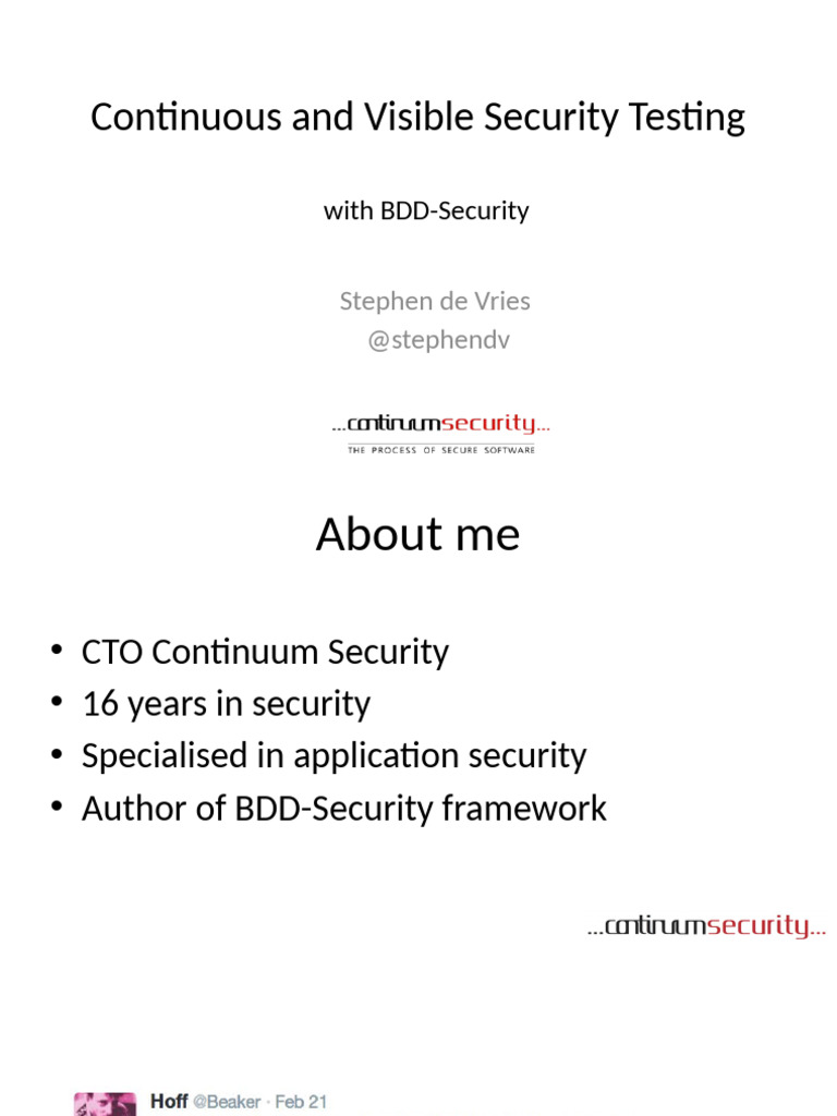 BDD-Security Framework Overview | PDF | Proxy Server | Selenium (Software)