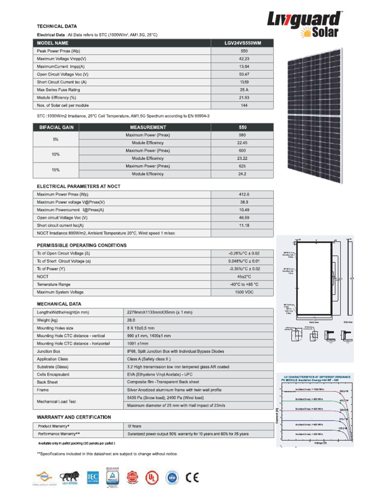550 Liveguard Datasheet | PDF