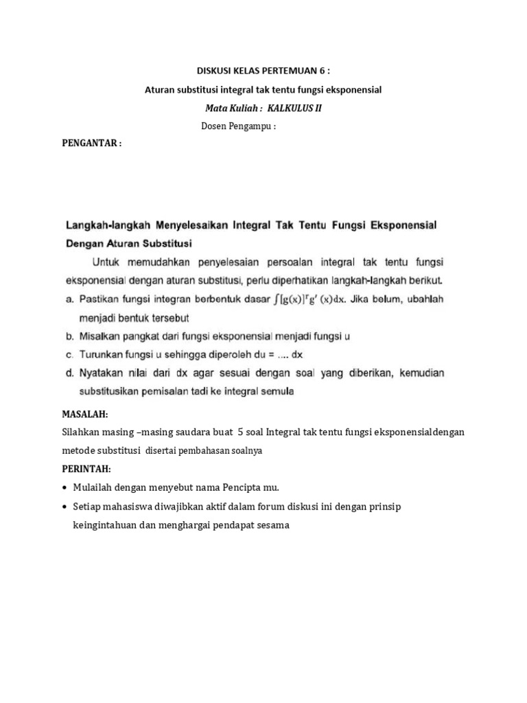 Fordis Pertemuan 6 - Kalkulus 2 | PDF