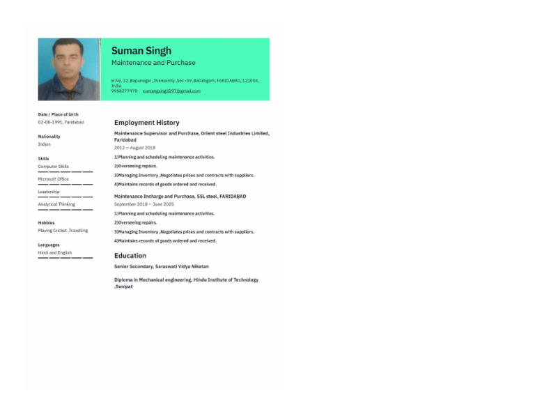 Suman Resume | PDF