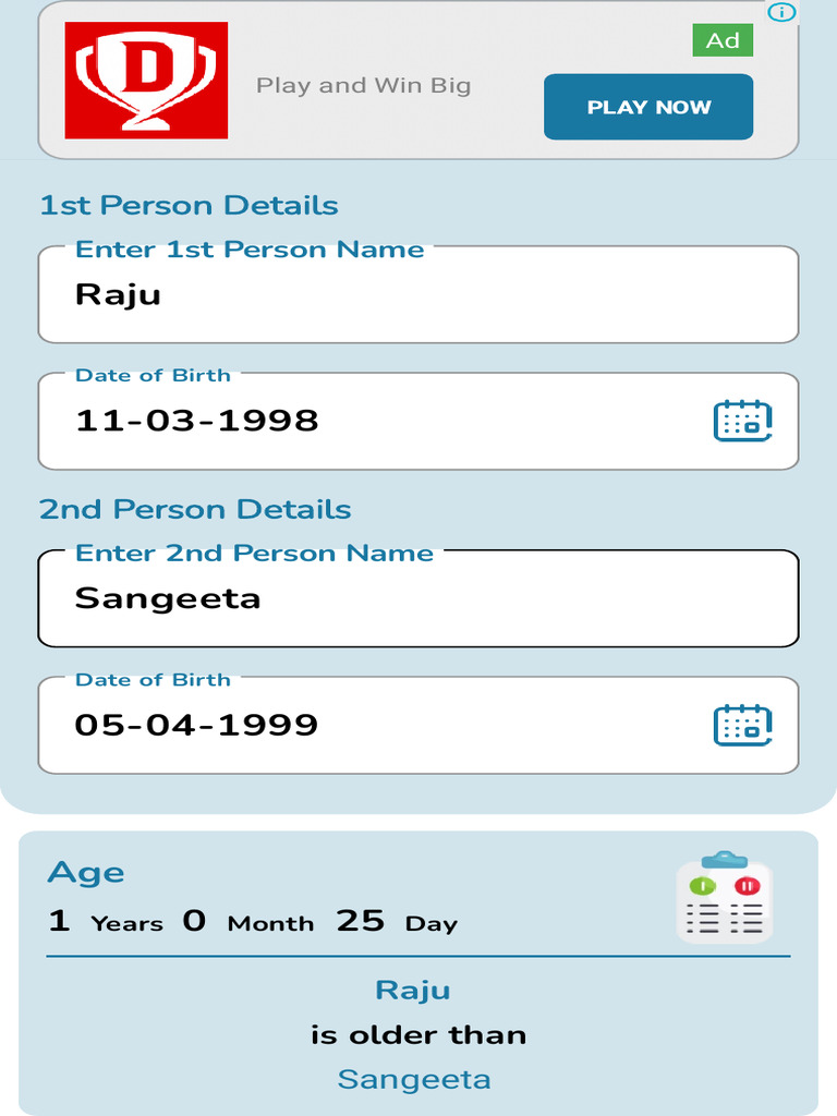Age Comparison 1742546827375 | PDF