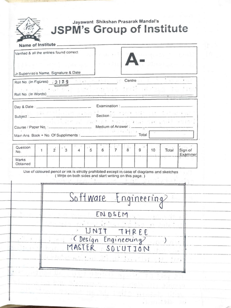 SE - Unit - 3 Master Solution DBMS | PDF