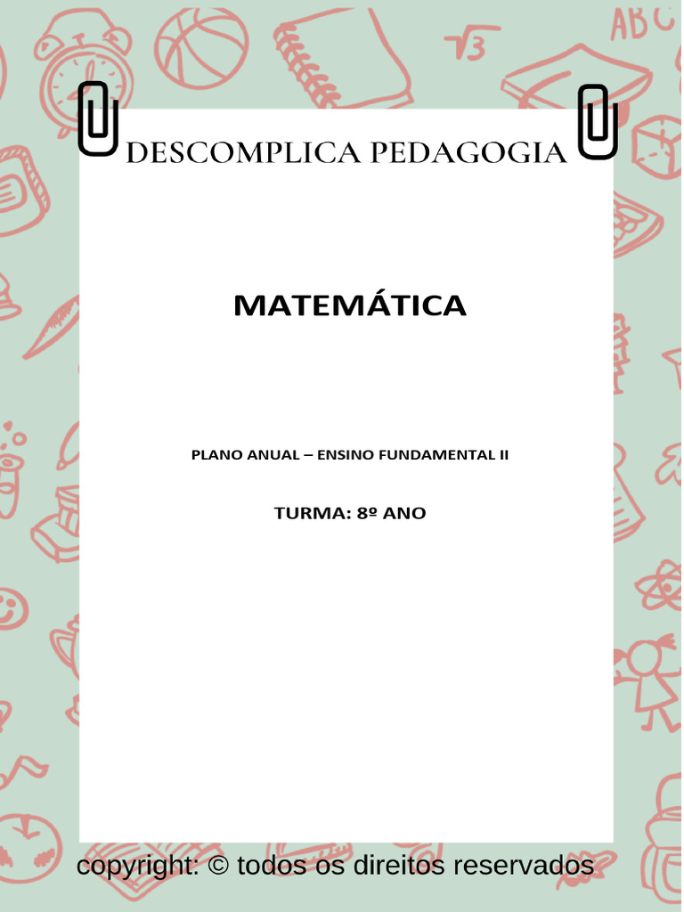 Matemática - 8º Ano | PDF | Equações | Matemática