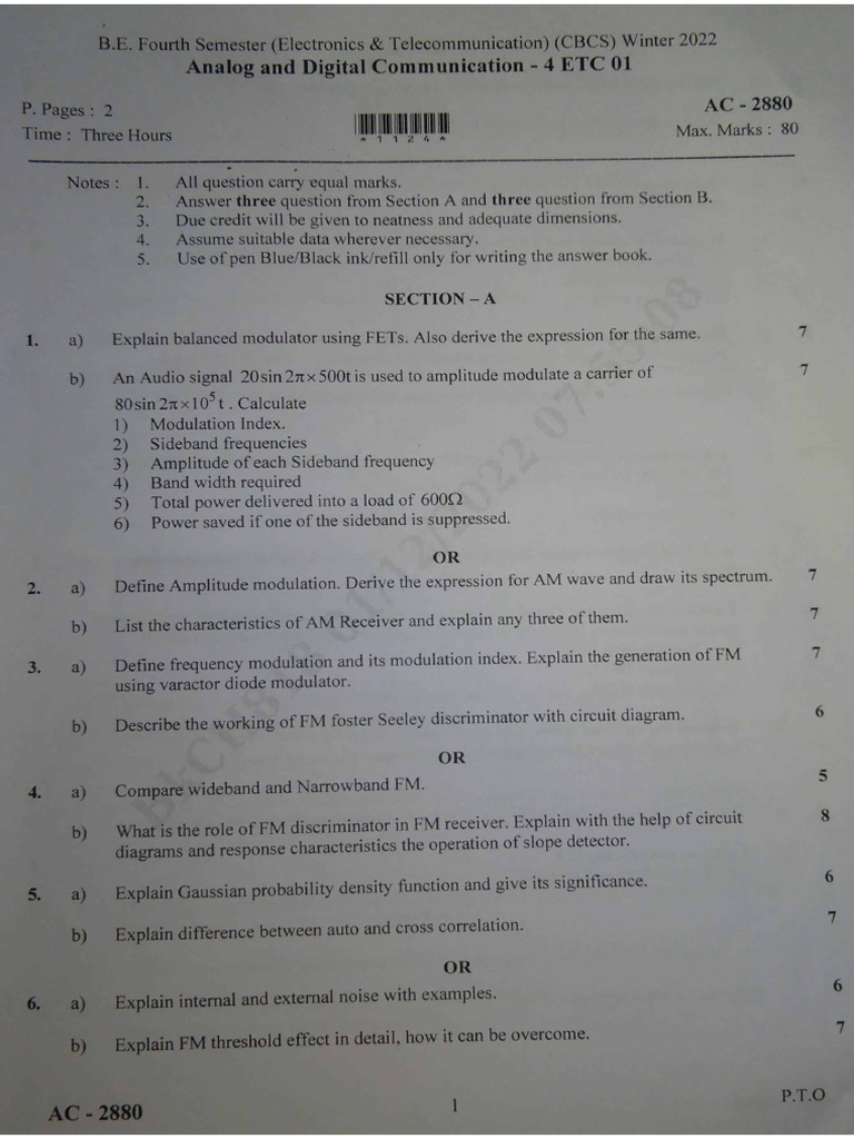 Analog And Digital Communication Pdf