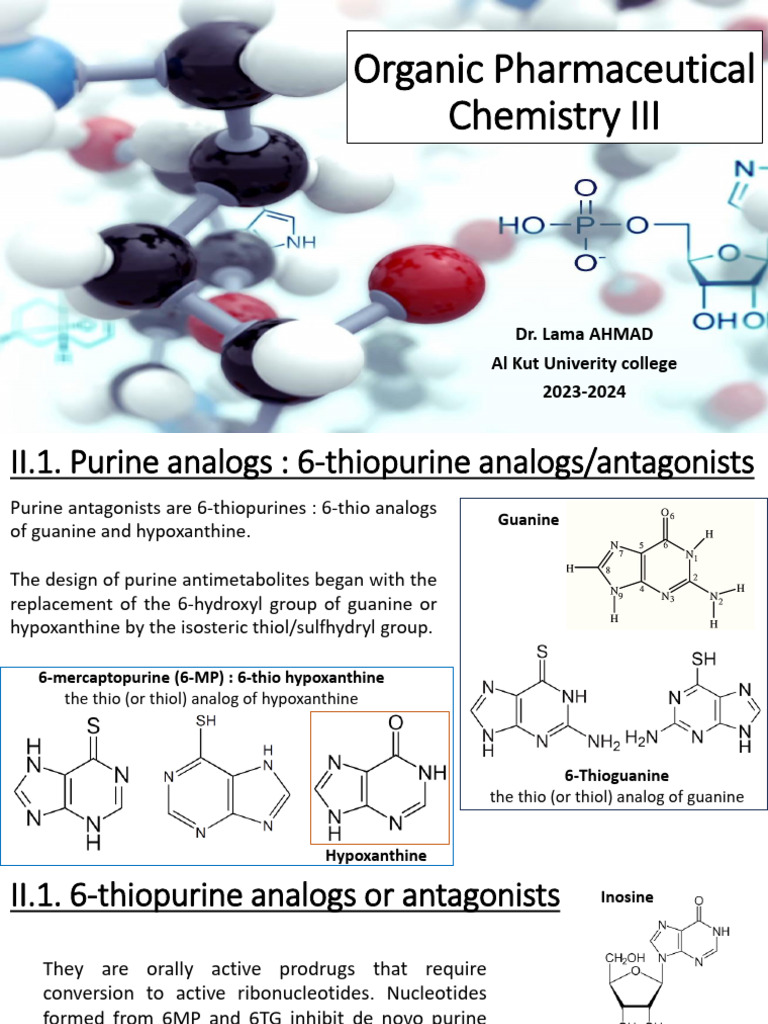 Antineoplastic Agents - Lecture 5 | PDF | Biosynthesis | Enzyme Inhibitor
