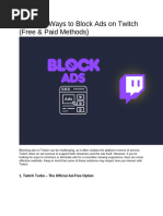 GitHub - Pixeltris - TwitchAdSolutions | PDF | Technology & Engineering