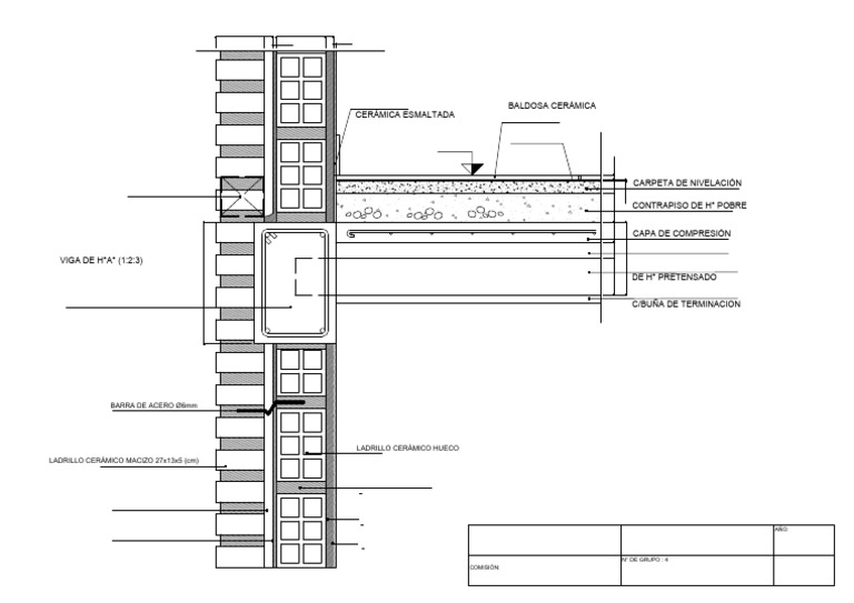 Entrepiso Losa de Viguetas y Bovedillas de Polietileno Expandido - Corte en El Sentido Del Apoyo ...