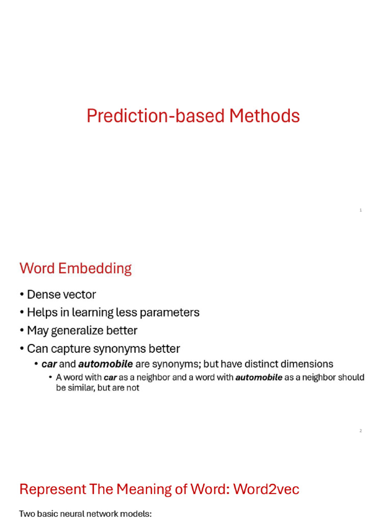 Word 2 Vec | PDF